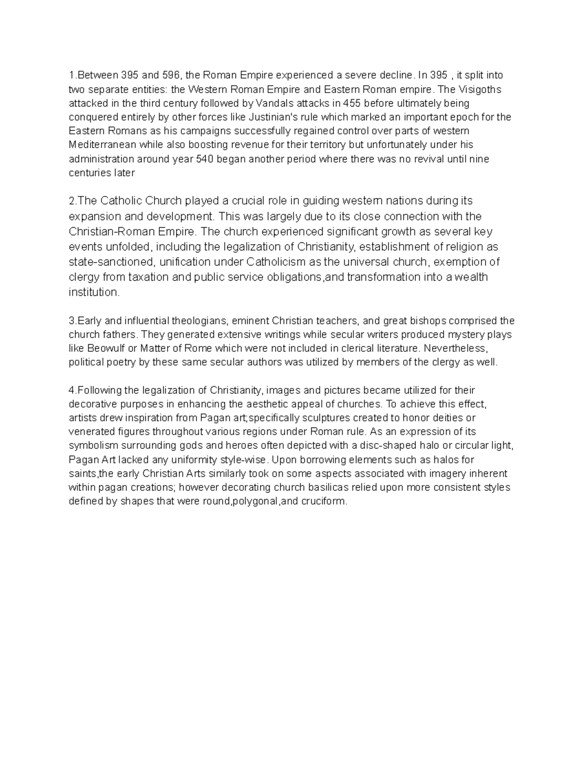 Chapter 7 preview questions - 1 395 and 596, the Roman Empire ...