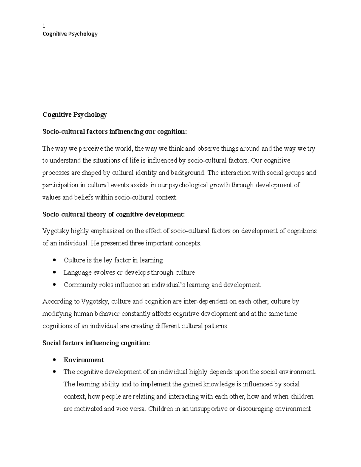 Cognitive Psychology 3 - Cognitive Psychology Cognitive Psychology ...