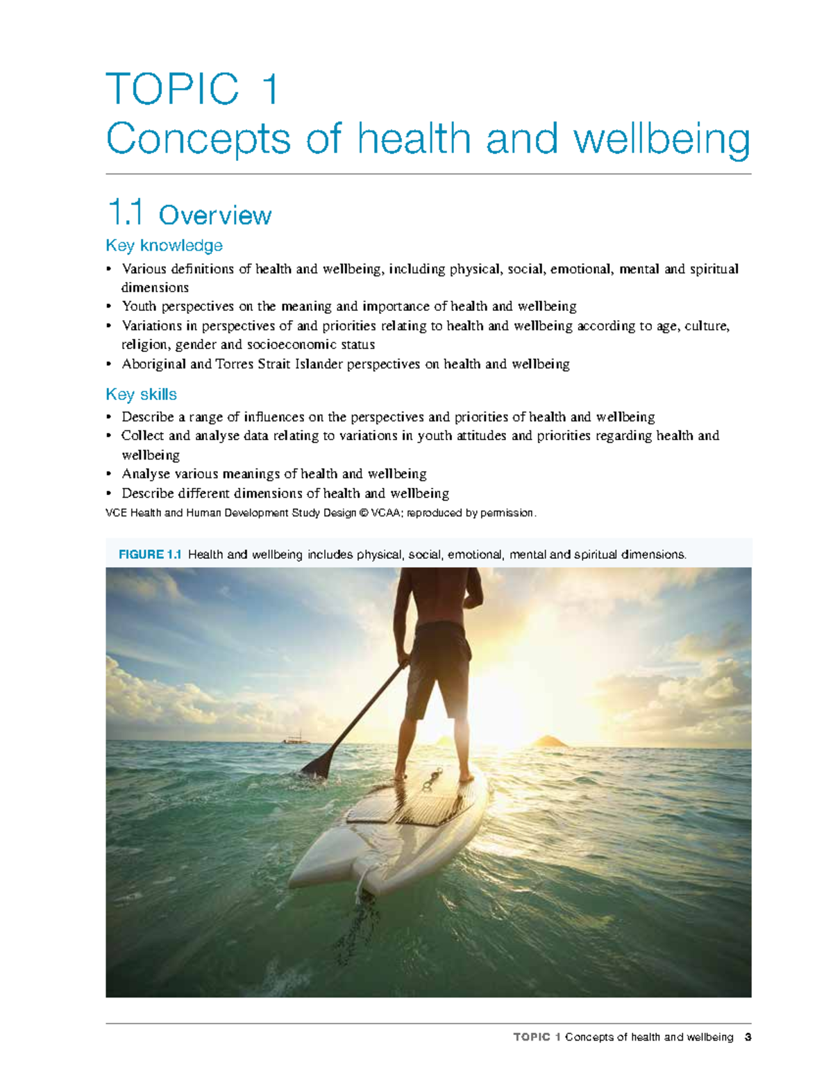 Chapter 1 HHD Unit 1 text - TOPIC 1 Concepts of health and wellbeing 3 ...