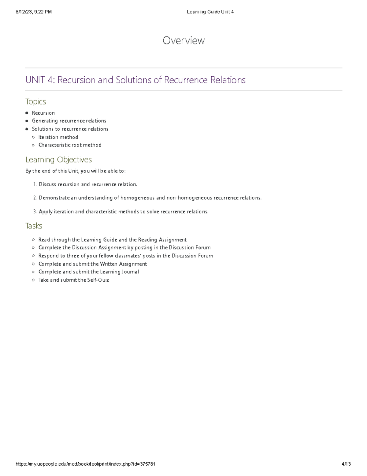 Learning Guide Unit 4 - MATH 1302 - UoPeople - Studocu