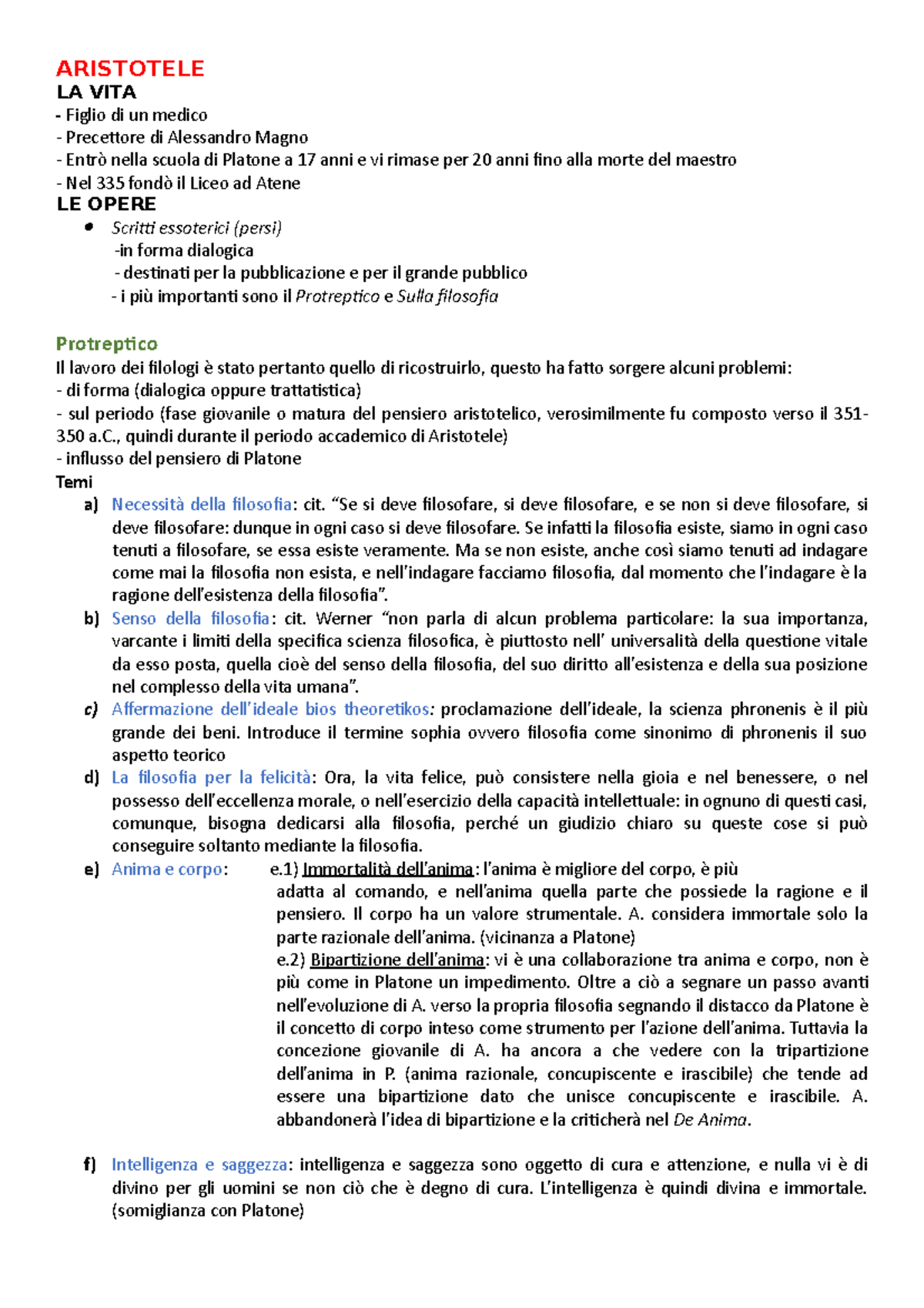Aristotele - prof Alici. - ARISTOTELE LA VITA Figlio di un medico ...