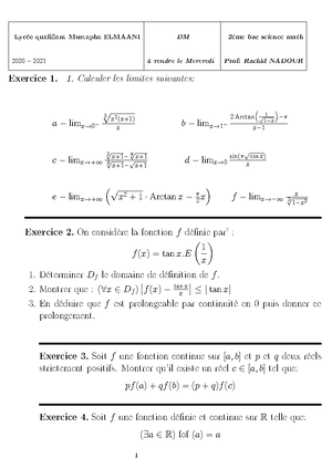 M 2021 contr fr - EXAMEN BAC 2021 MAROC - mathematics - Studocu