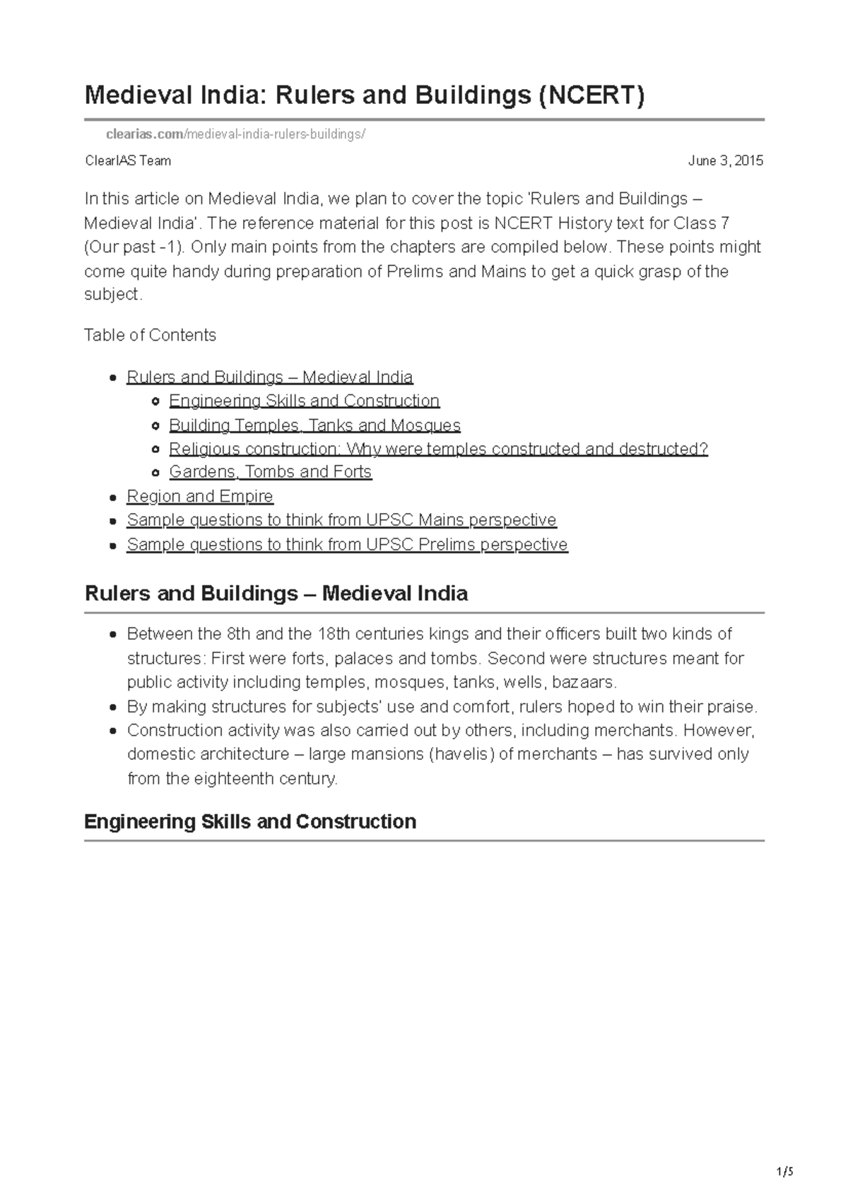 Clearias.com-Medieval India Rulers and Buildings Ncert - ClearIAS Team ...