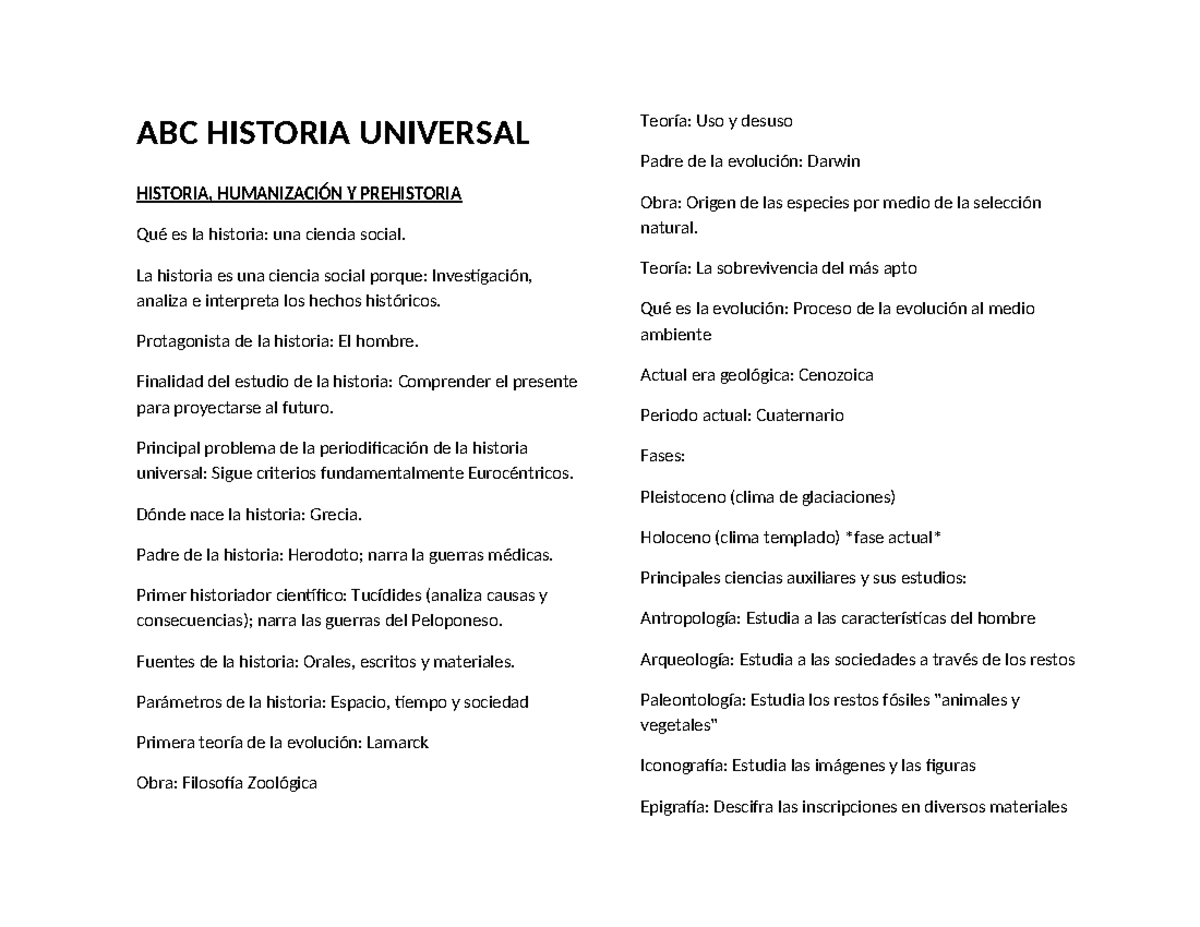 ABC Historia Universal - ABC HISTORIA UNIVERSAL HISTORIA, HUMANIZACIÓN ...