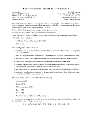 Sketch a Curve Practice Problem - MATH 151 - Studocu