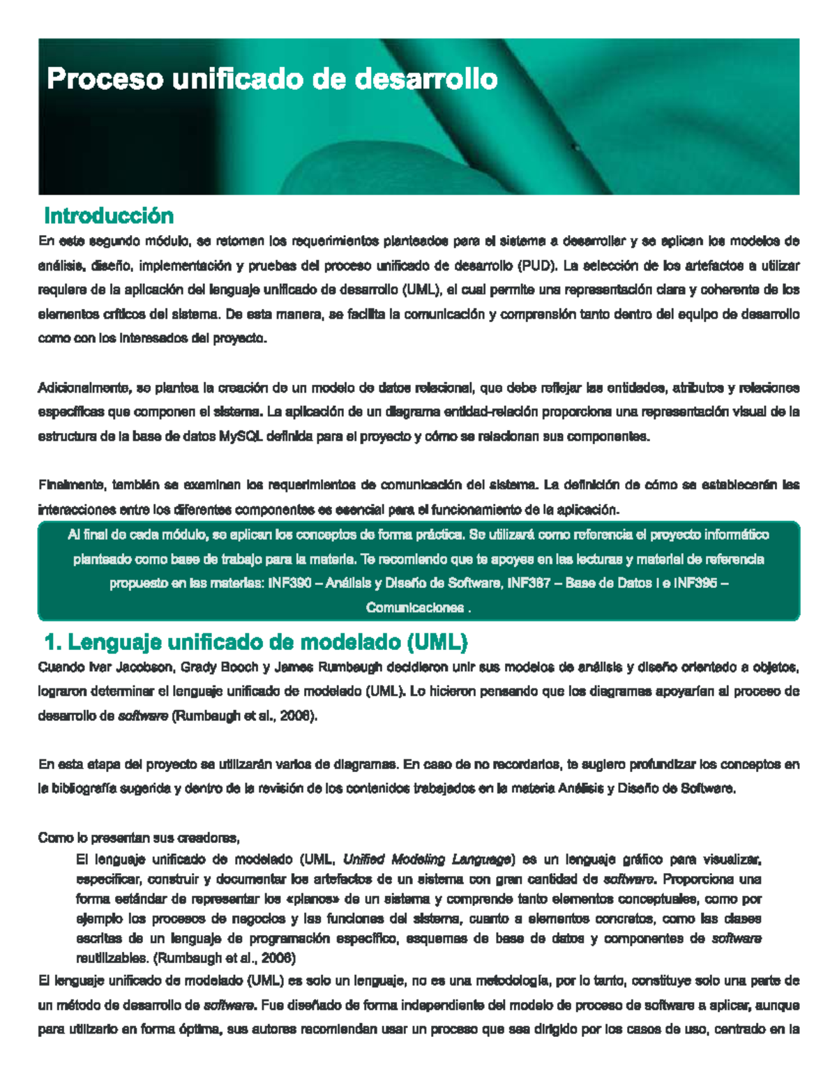 L2 - L2 Mod2 - Proceso unificado de desarrollo Introducción En este segundo módulo, se retoman ...