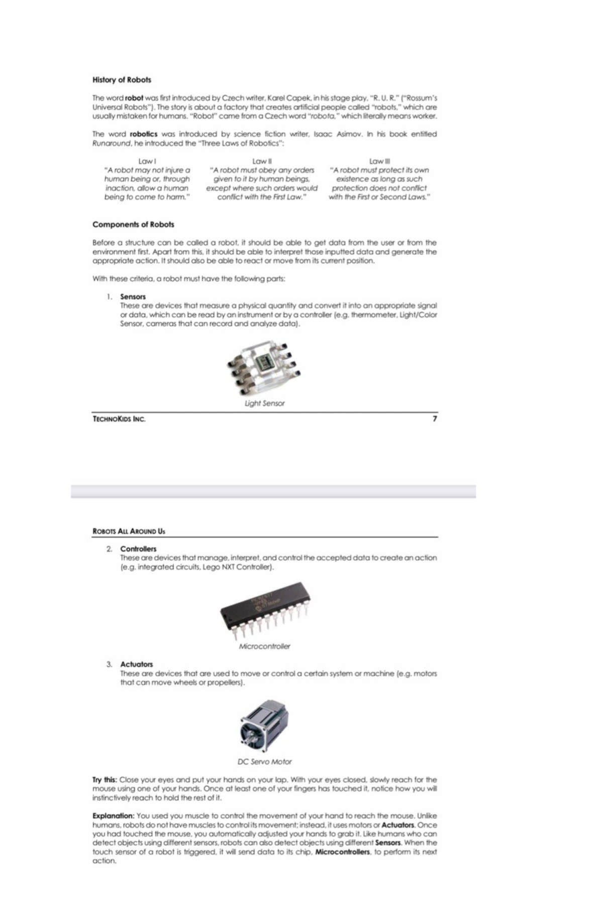 Q1 Week.-Parts of LEGO Mindstorms Study Guide-01 - History of Robots ...