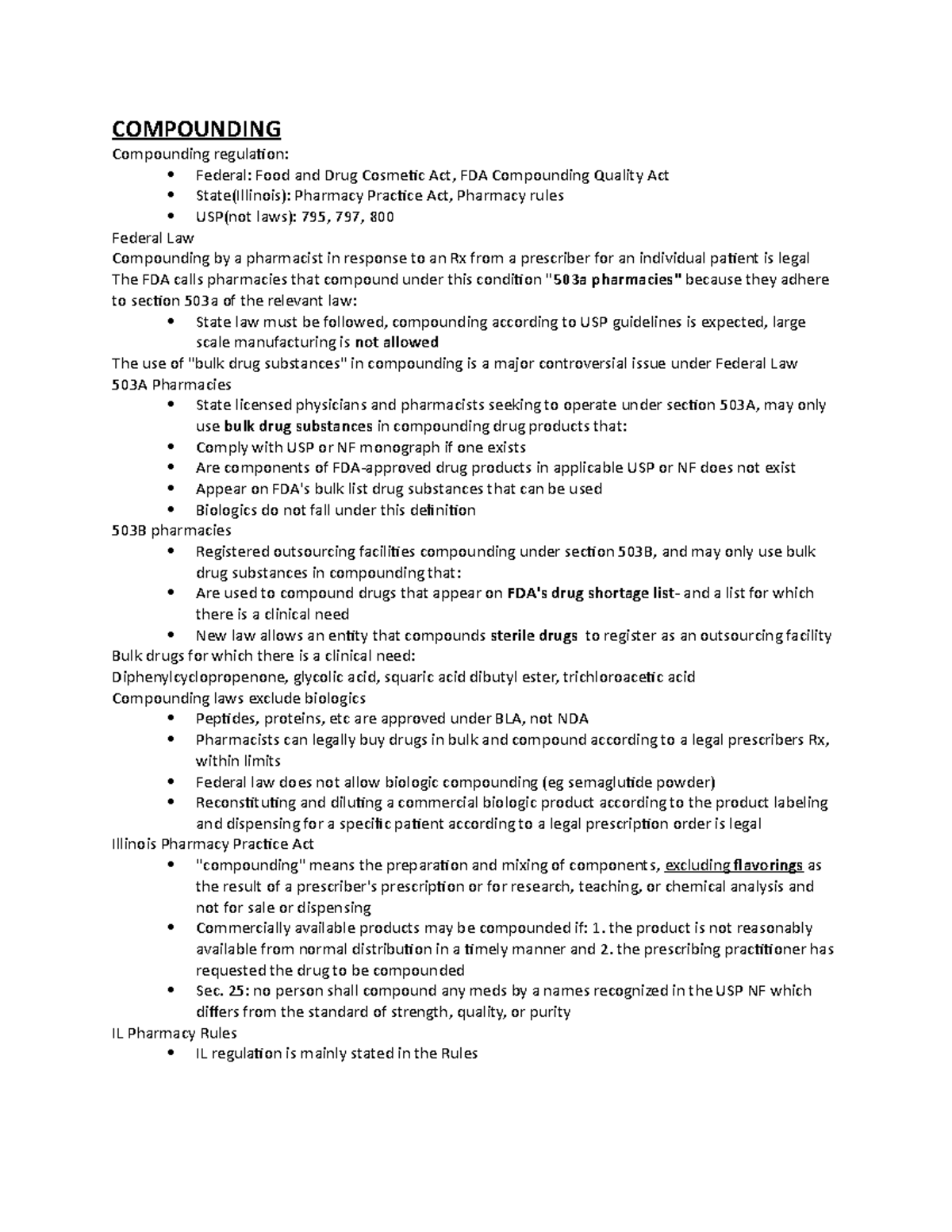Compounding - Mcpherson - COMPOUNDING Compounding regulation: Federal ...