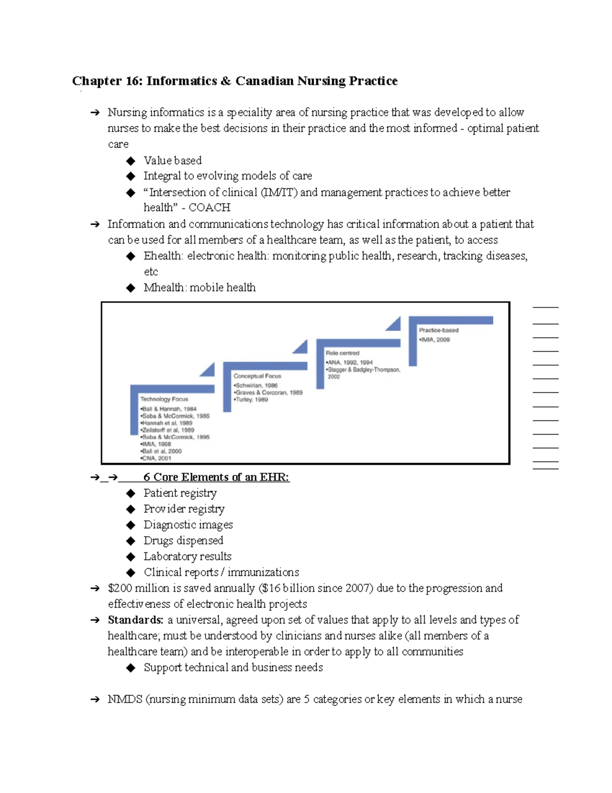 Chapter 16 foundations - Chapter 16: Informatics & Canadian Nursing ...
