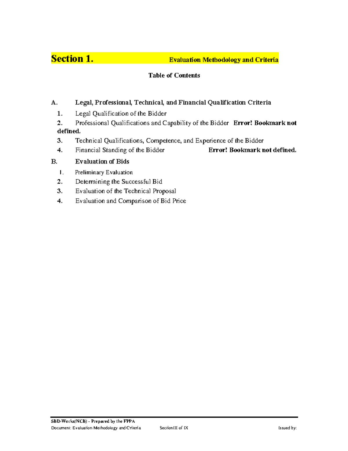 Evaluation Methodology and Criteria - Evaluation Methodology and ...