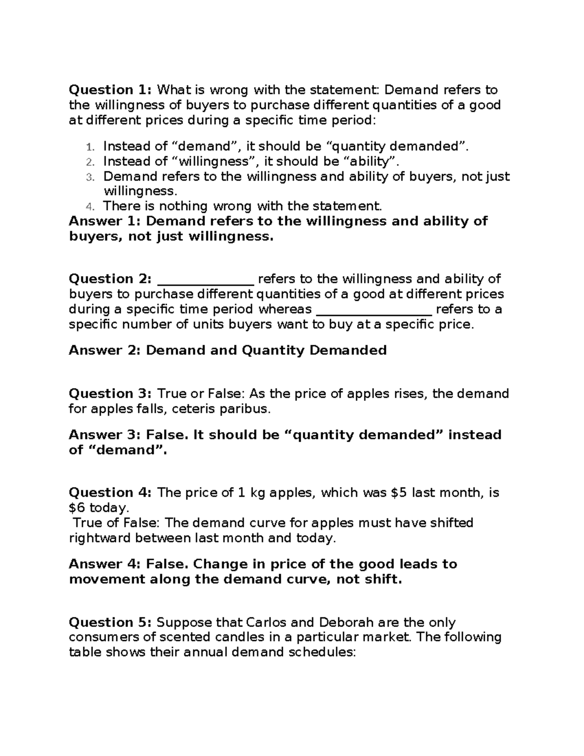 Demand supply QA case study - Question 1: What is wrong with the ...