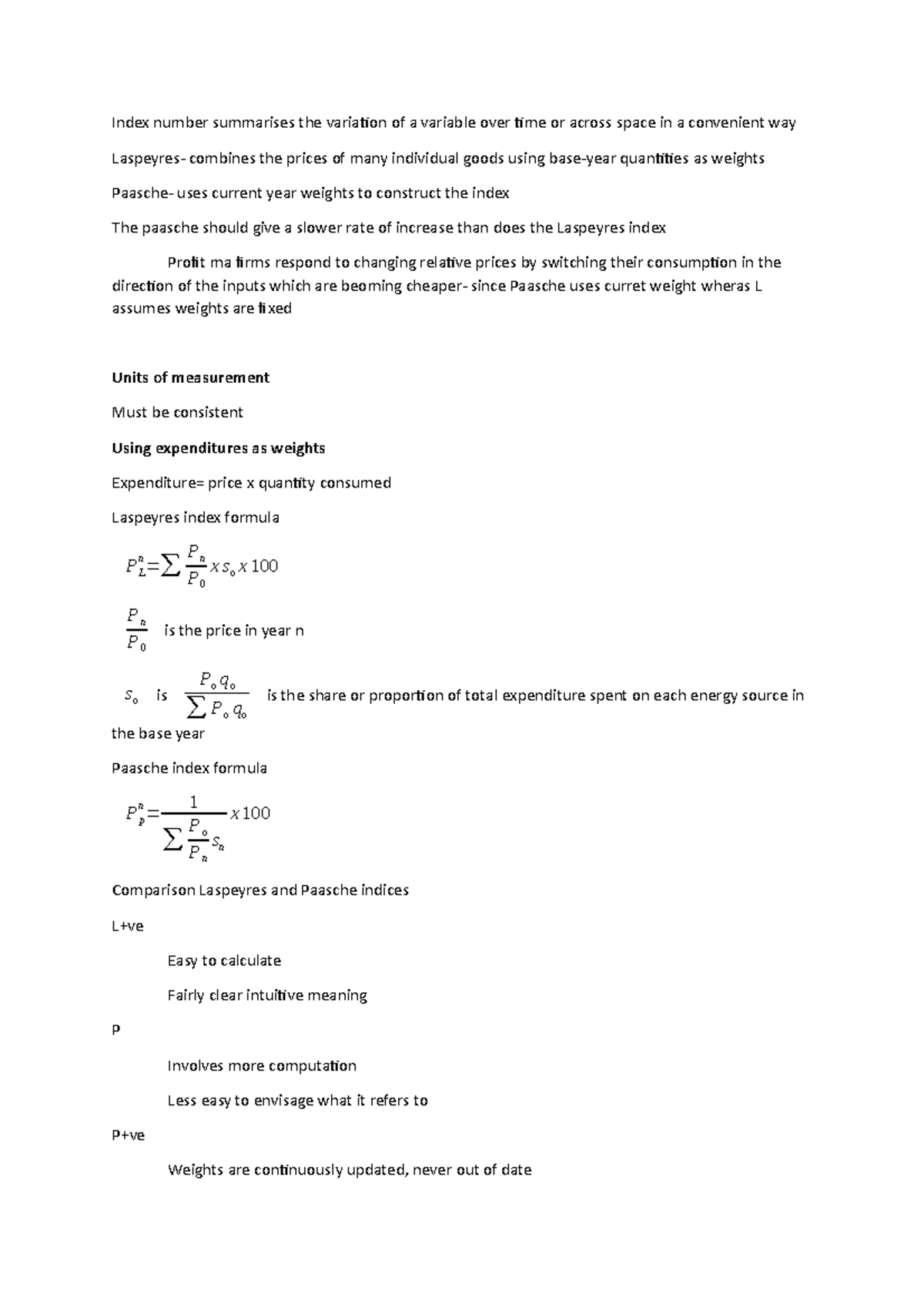 Index numbers textbook - Index number summarises the variation of a ...
