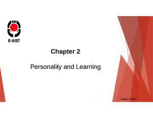 OB Tut 5 - Organizational Behavior - OB Chapter 2 cont MCQ 1-Learning ...
