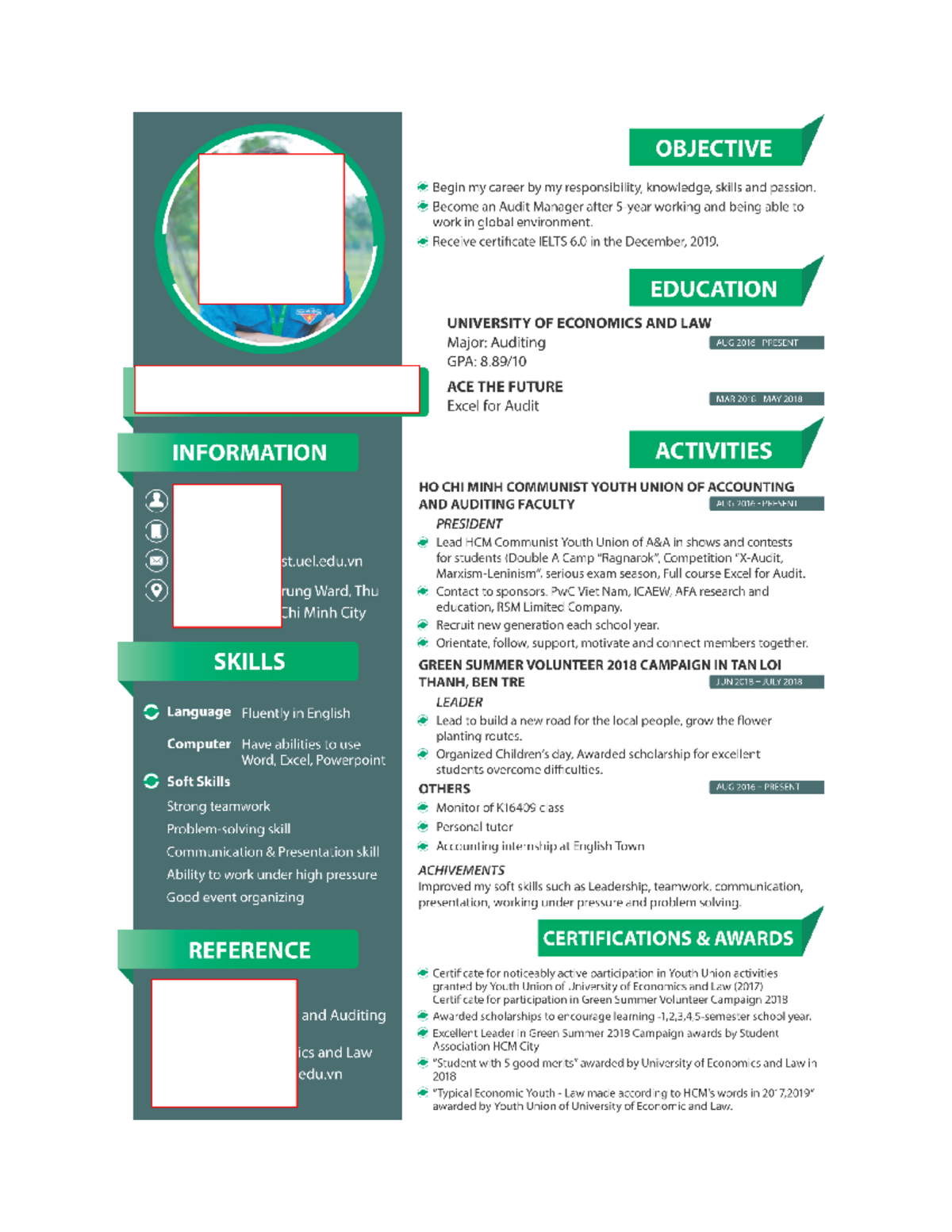 CV mẫu Tuyển thẳng big 4 2019 - COVER LETTER TEMPLATE FULL NAME Address ...