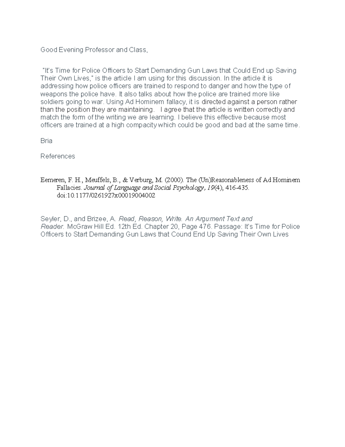 Week 4 discussion - lecture notes - Good Evening Professor and Class ...