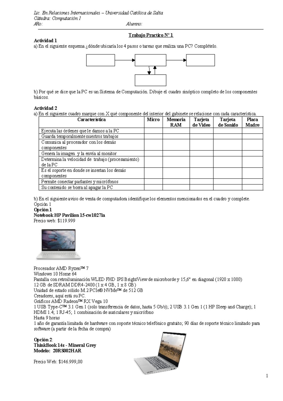 Informatica TP1 -teoria nuevo 2022 - Lic. En Relaciones Internacionales – Universidad Católica ...