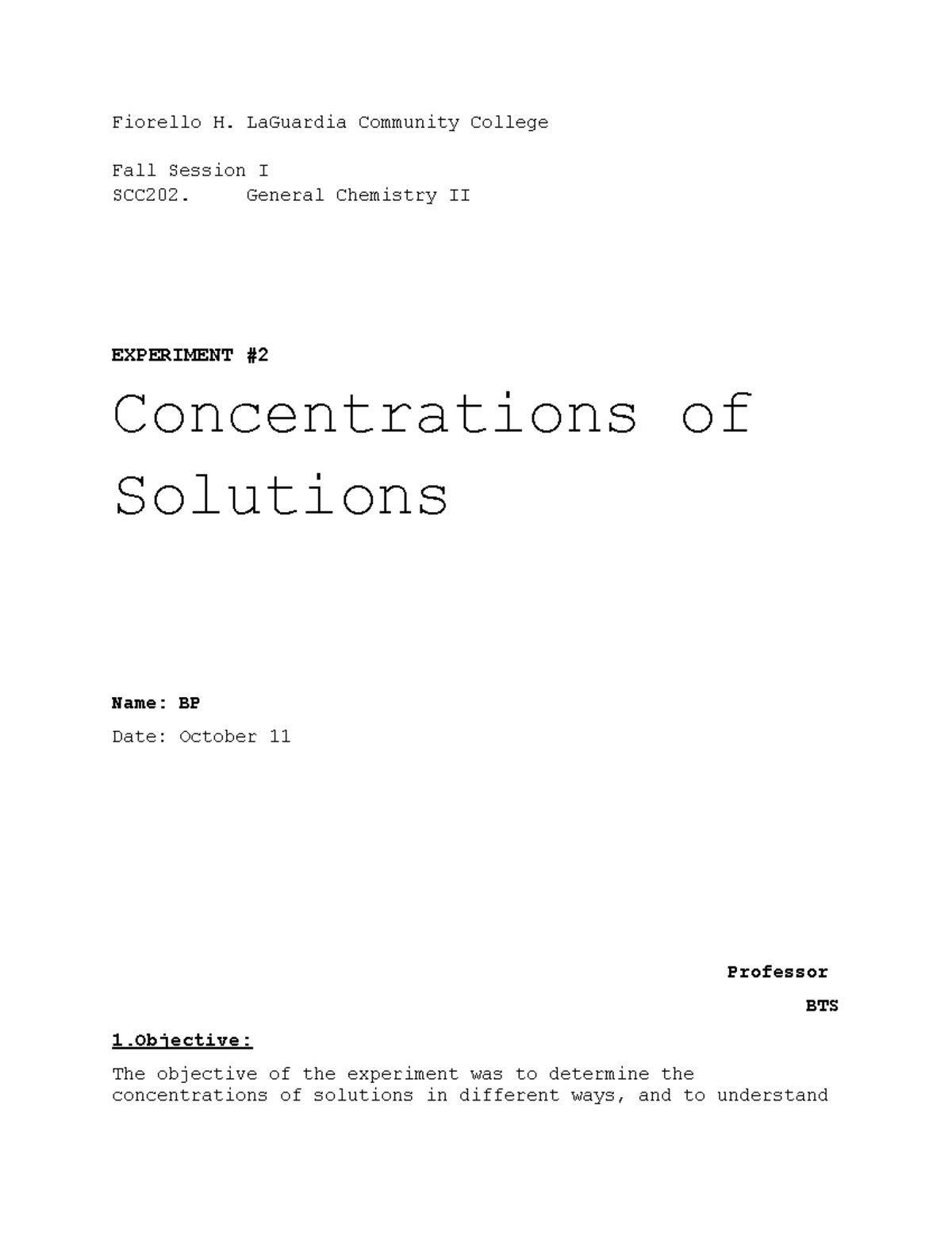lab2-Concentrations of Solutions - Fiorello H. LaGuardia Community ...