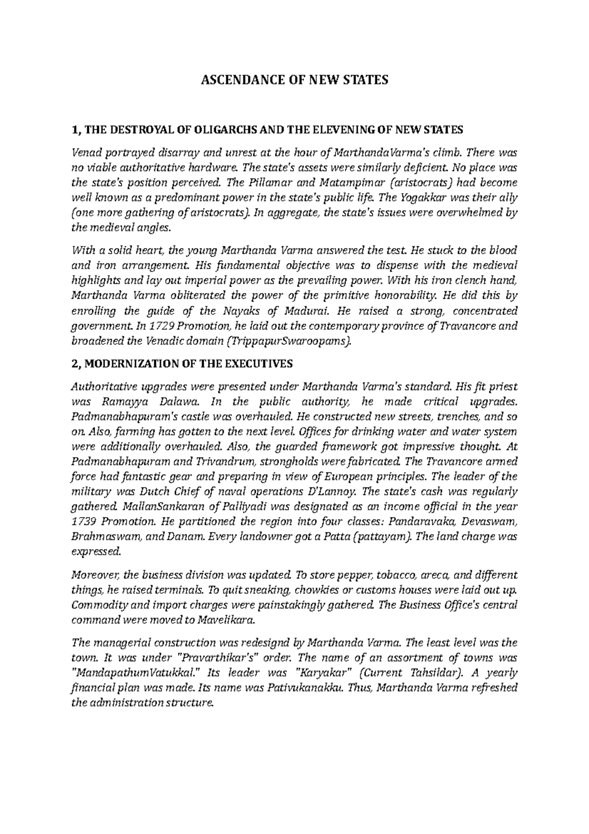 Ascendance OF NEW States - ASCENDANCE OF NEW STATES 1, THE DESTROYAL OF ...