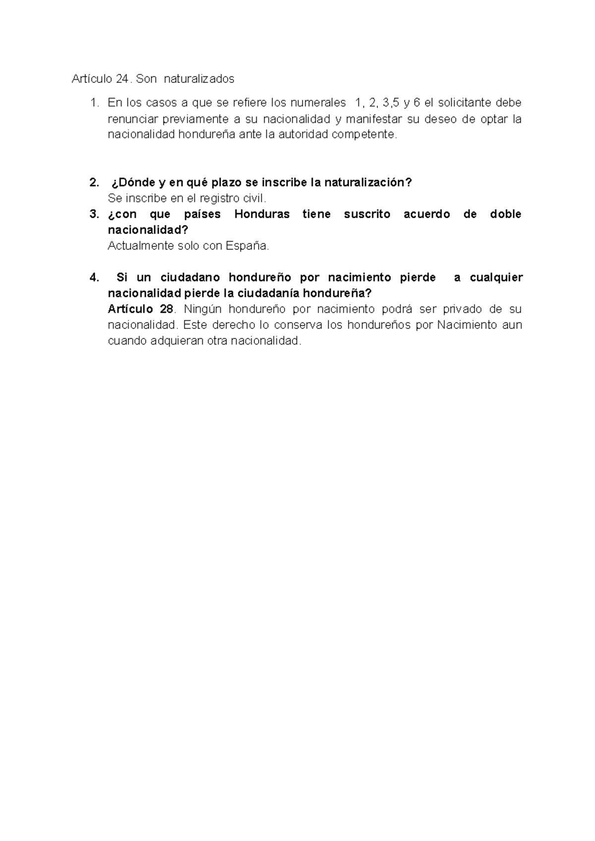 Artículo 24 constitucional - Artículo 24. Son naturalizados 1. En los ...