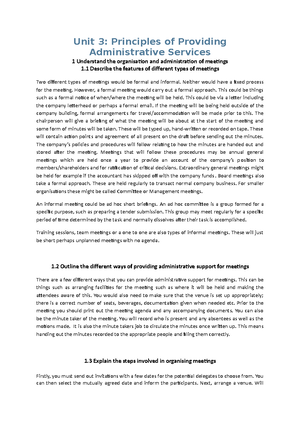 BTEC Level 2 Diploma in Business Admin U 5 - Unit 5: Manage Personal ...