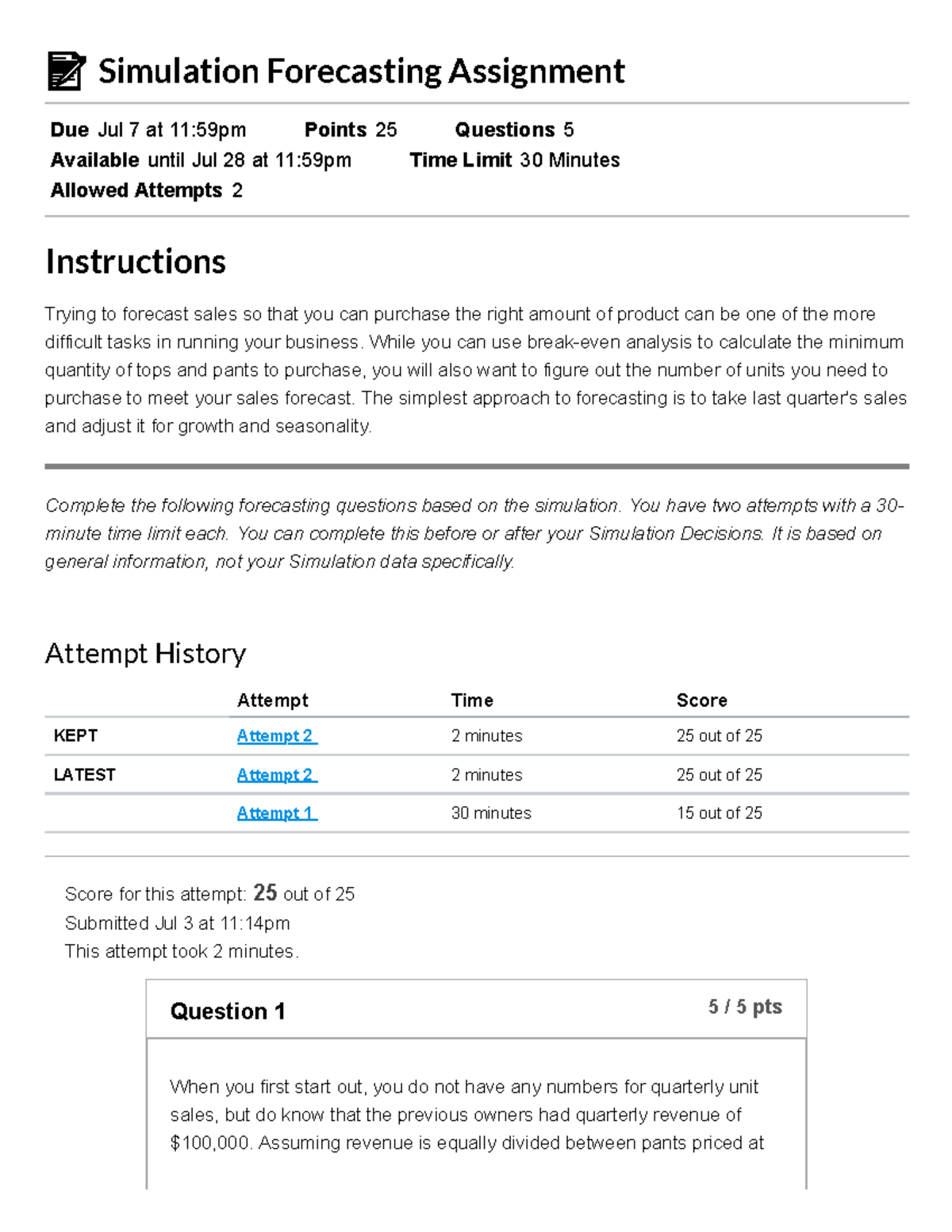 Simulation Forecasting Assignment Quiz - ៧ Simulation Forecasting ...