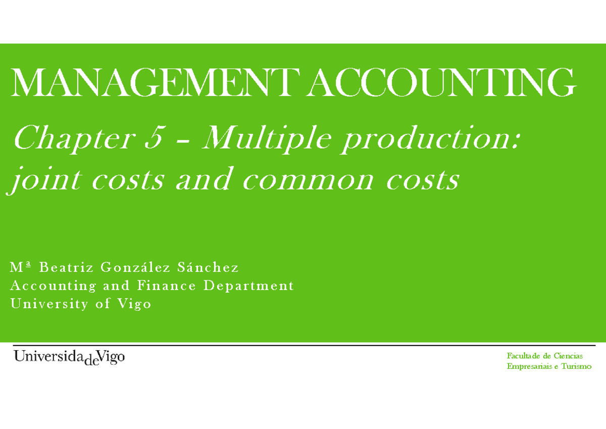 Chapter 05 Costs Joint and Common Costs slides New - Chapter 5 – Multiple production: joint ...