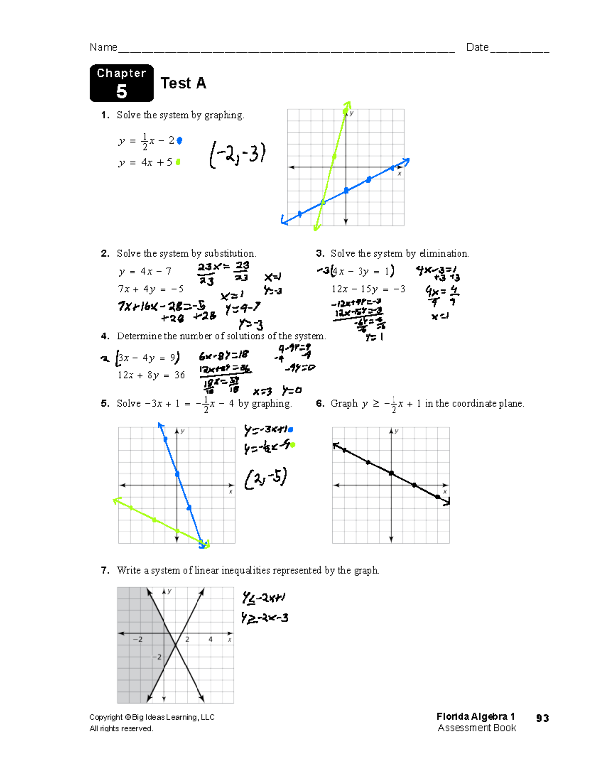 Cb6f71cc82a570c9a6d7a531cad5c917 Copy - Copyright © Big Ideas Learning ...