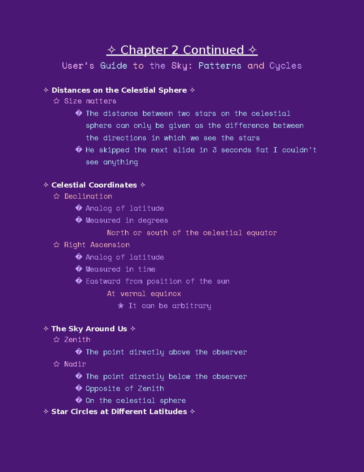Chapter 2 Continued - lecture notes - Chapter 2 Continued User’s Guide ...