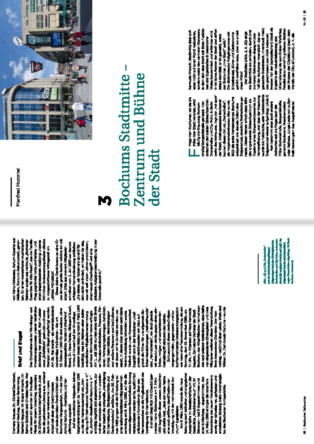 2021 Stadtmitte Zentrum Bühne der Stadt - Physische Geographie I - Studocu
