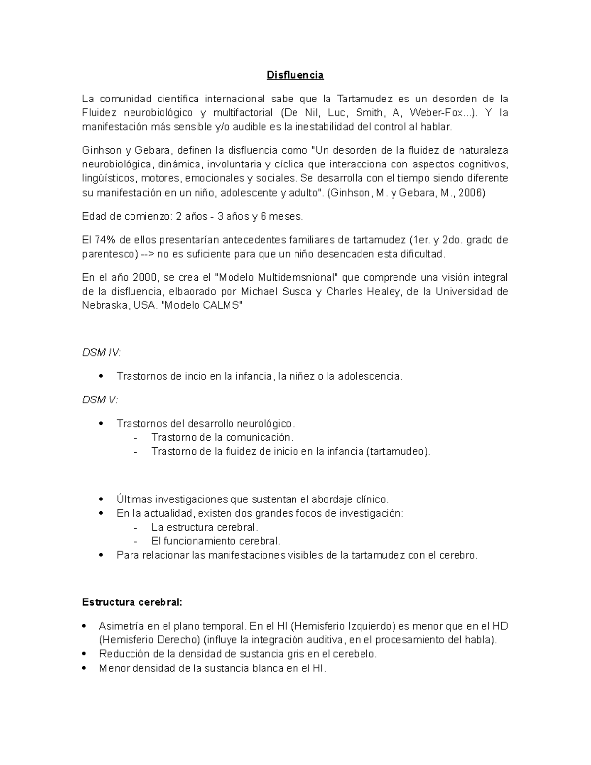 Disfluencia - Disfluencia La comunidad científica internacional sabe ...