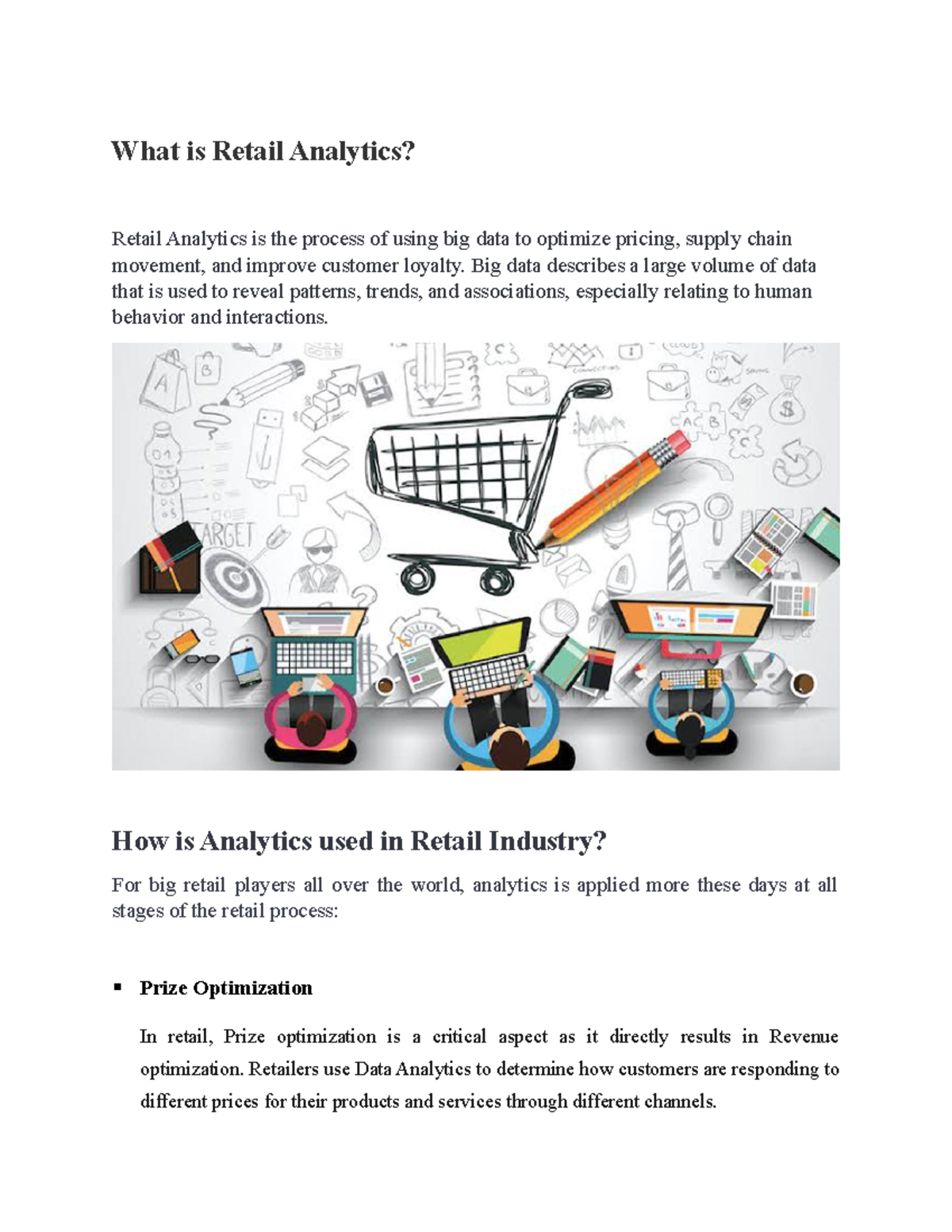 Retail Analytics Assignment - What is Retail Analytics? Retail ...