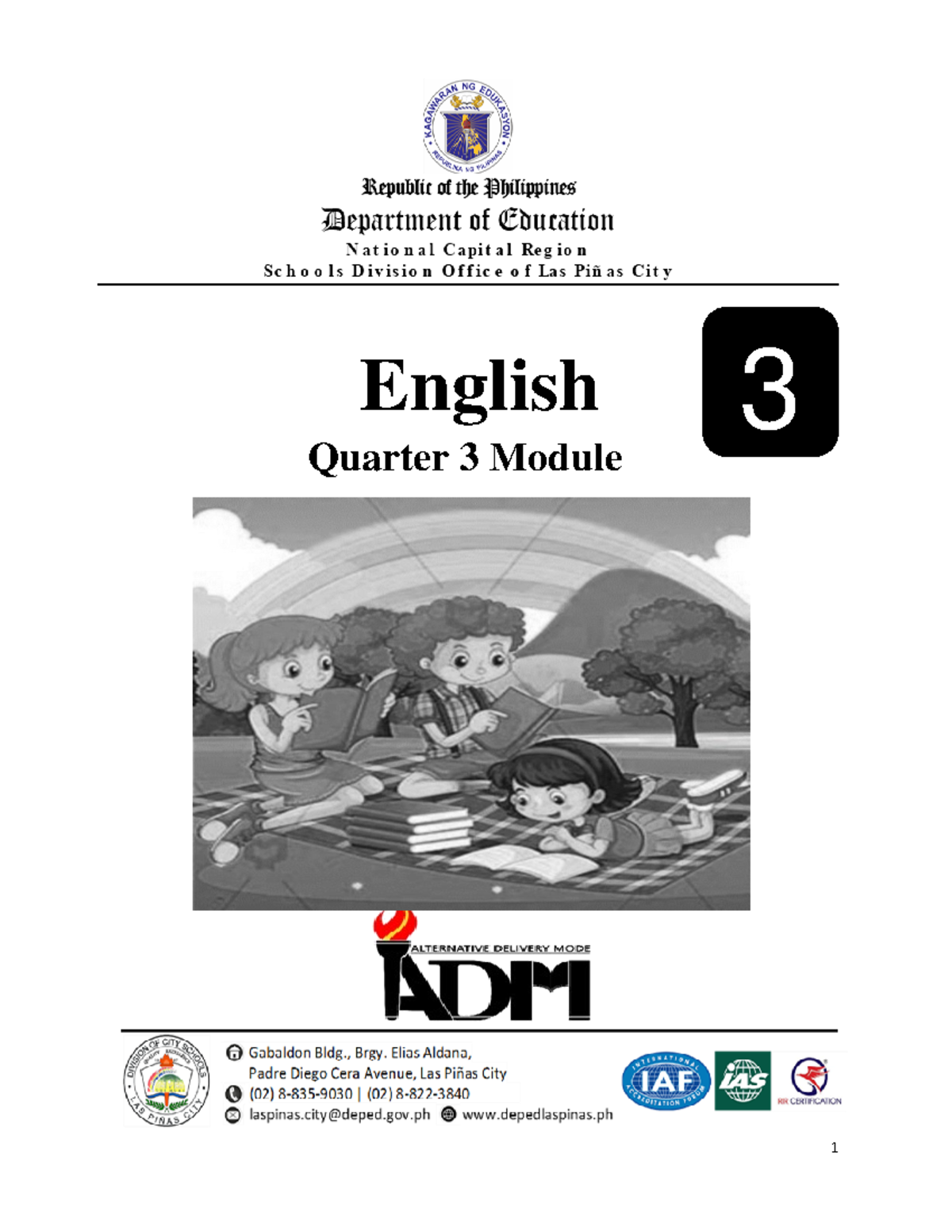 English Module3 - English Quarter 3 Module 3 English – Grade 3 ...