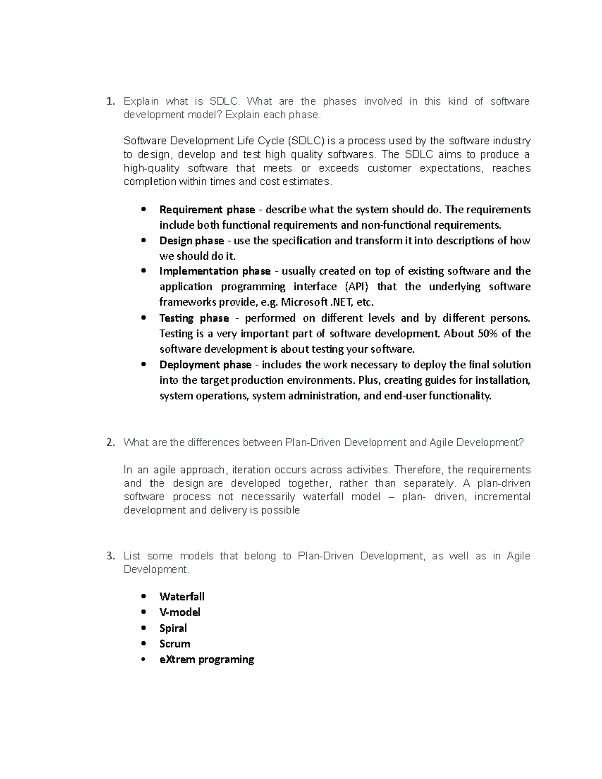 CPE ACts1 - electronics notes - 1. Explain what is SDLC. What are the ...