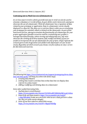 Homework 2-6 - Contents Week Homework week Tutorial week Exercise ...