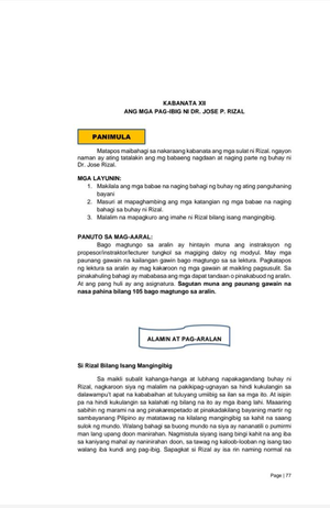 Repleksyon - reflection paper - Gawain Blg. 1 Repleksyong Papel Lingid ...