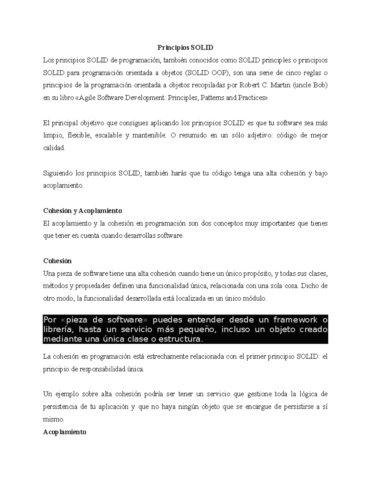 Clase 4 - asdasdadasdasdad - Principios SOLID Los principios SOLID de ...