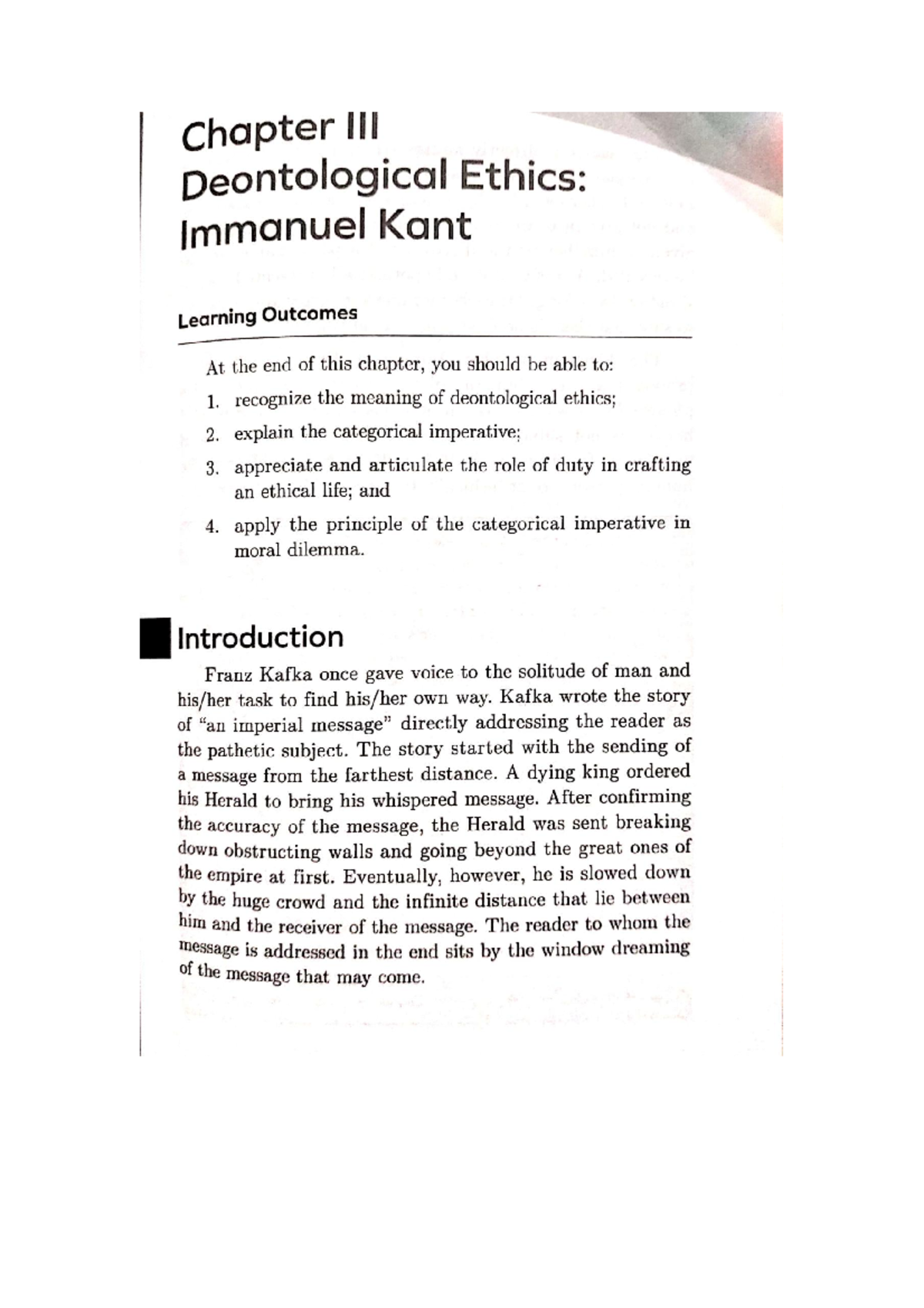 Ethics-Module-3 - Good luck - Answer the following questions ...
