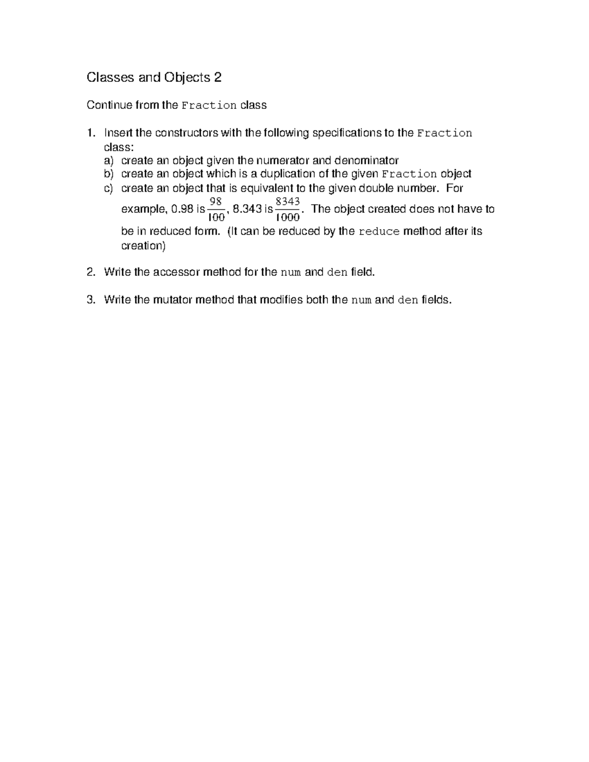 12 Classes And Object 2 Oop Practice Java Classes And Objects 2 0543