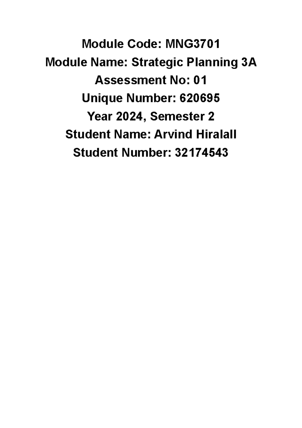 MNG3701 - 2024 - S2 - 32174543 - Assignment 1 - Module Code: MNG Module ...