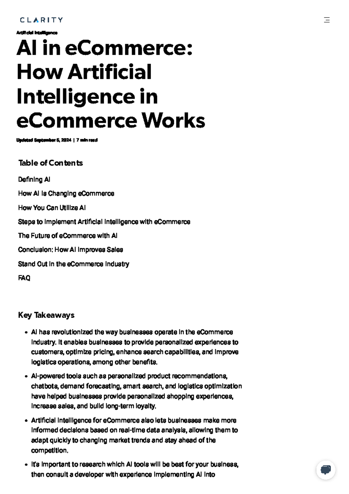 AI in e Commerce How Artificial Intelligence in e Commerce Works ...