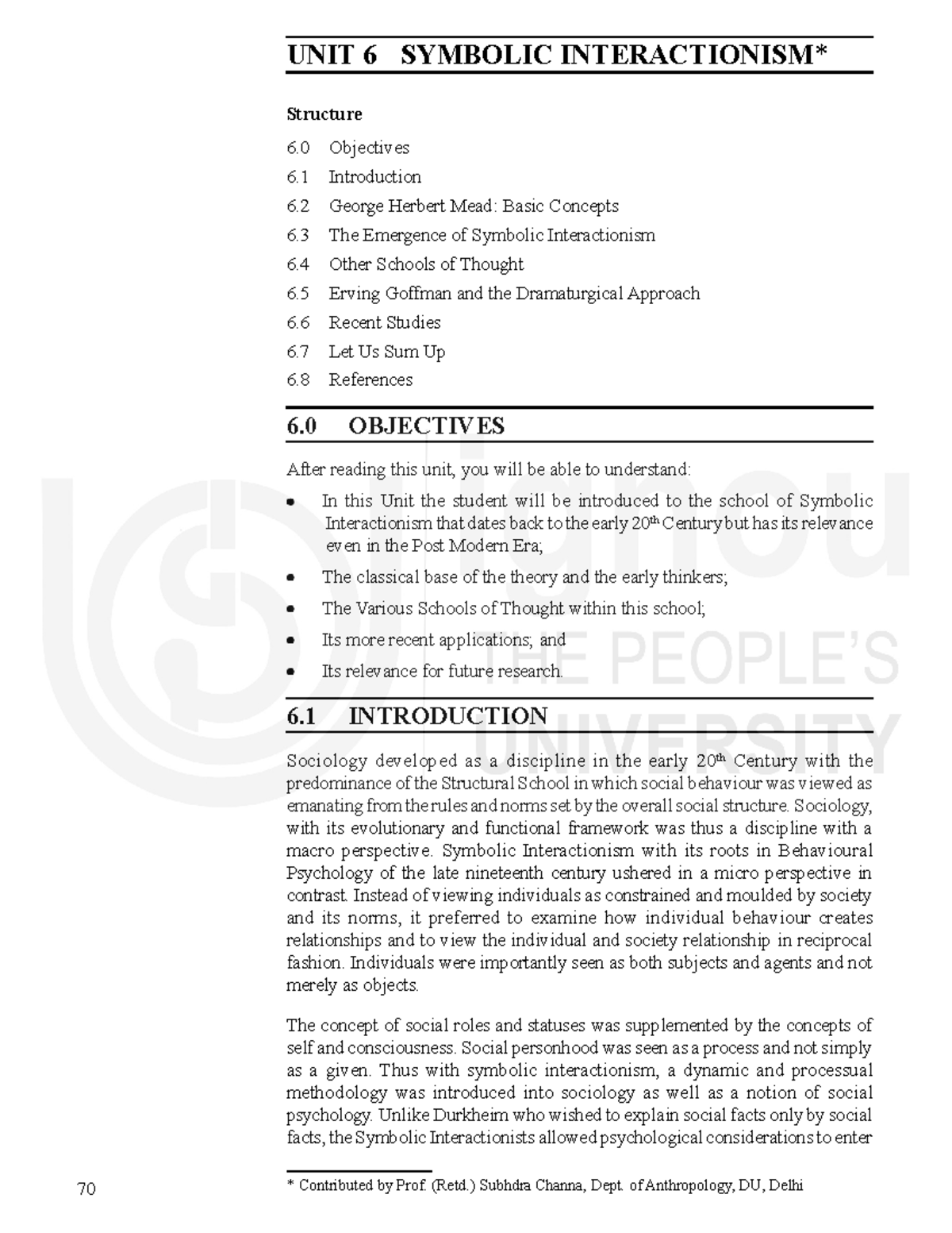 Unit-6 - IGNOU is an open University - Perspectives in Sociology-II ...