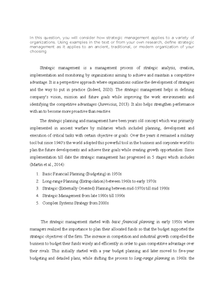 BUS 5117 Written Assignment Unit 7 - Written Assignment Unit 7 ...