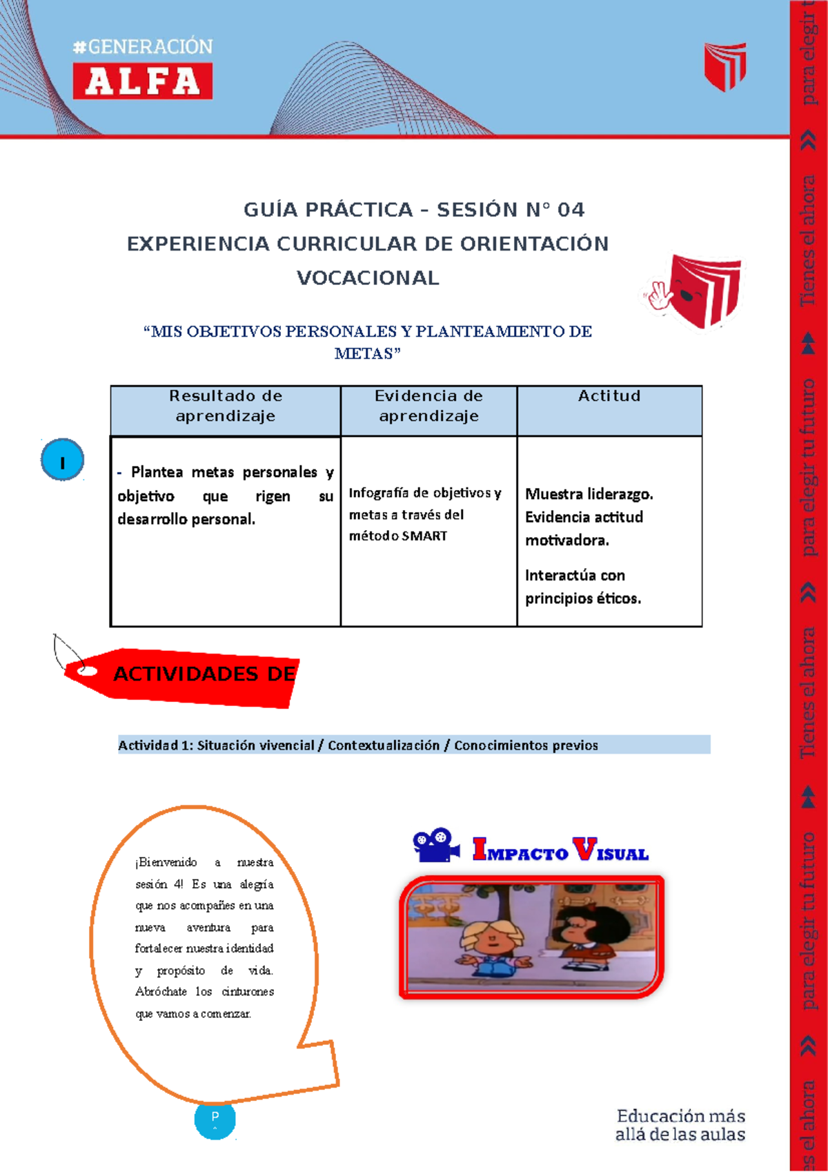 GUÍA Práctica 04 - disfruten de esta practica - GUÍA PRÁCTICA – SESIÓN ...