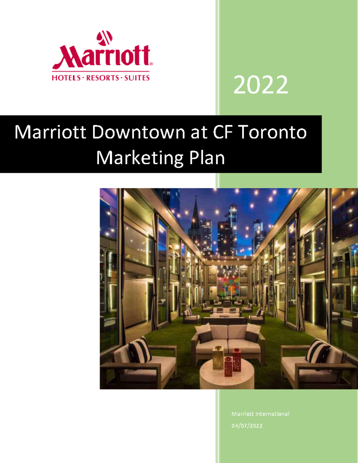 Jose Ramirez - Marketing Plan Marriott Downtown - 2022 Marriott ...