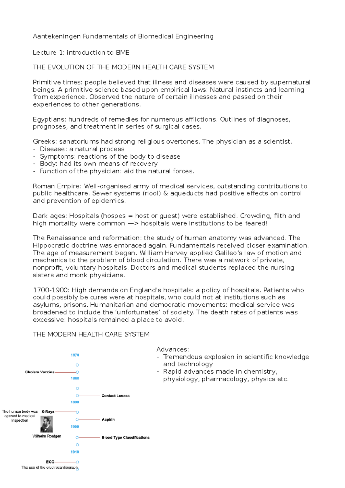 Summary Fundamentals of BME - Aantekeningen Fundamentals of Biomedical ...