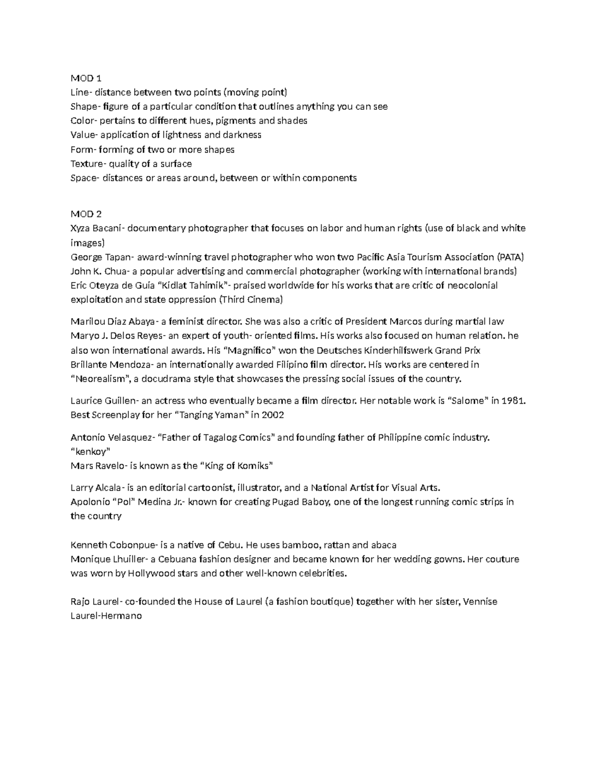 Reviewer ARTS 3RD Quarter - MOD 1 Line- distance between two points ...