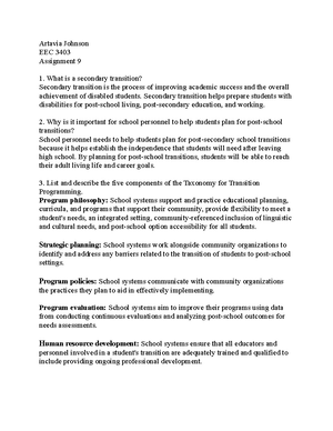 IEP document - Check Purpose : ( ) Initial ( ) Annual Review ...