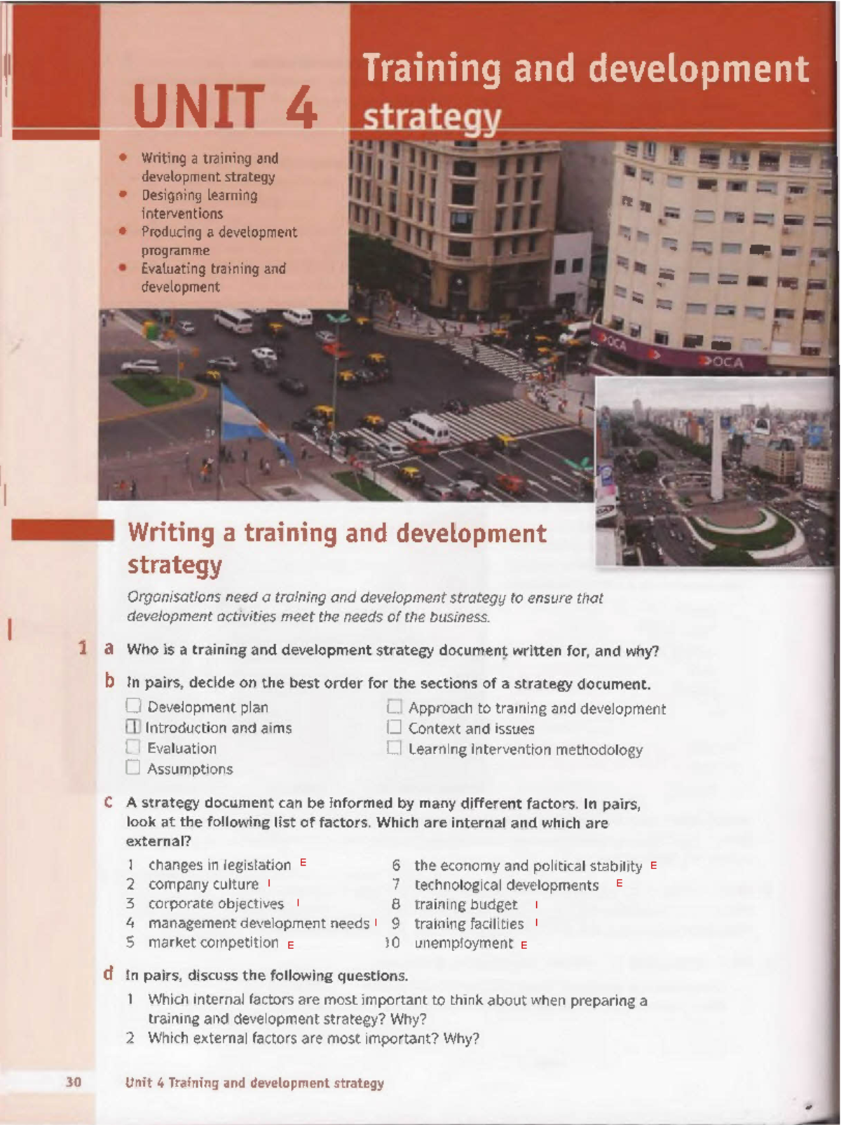 UNIT 4 - HRM - UNIT 4 • Writing a training and developmentstrategy ...