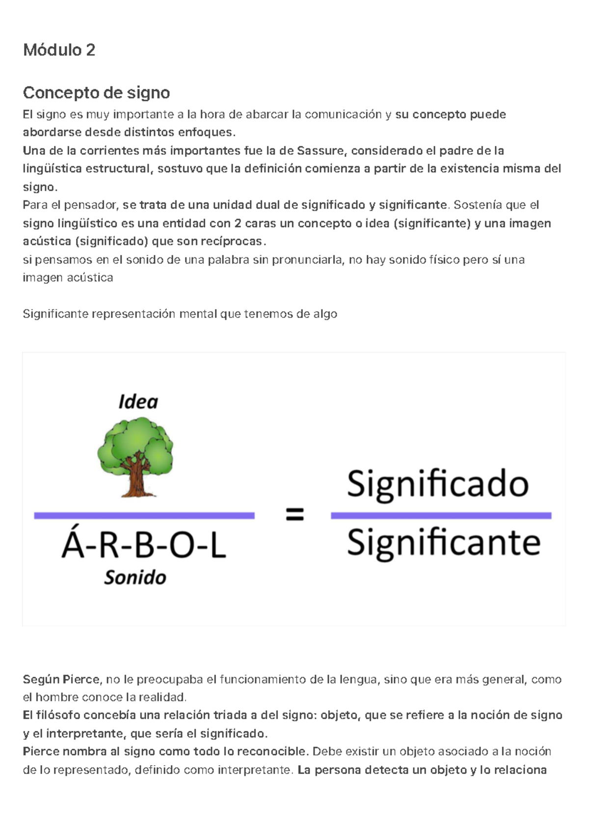 Resumen módulo 2 comunicación visual - Módulo 2 Concepto de signo El ...