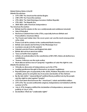 Economic Transformations - Global History Notes 1/25/ Economic ...